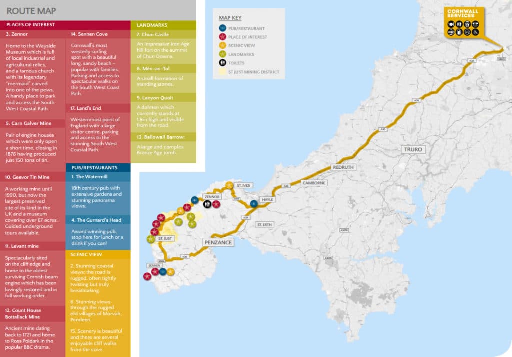 Driving Routes with breathtaking scenery in Cornwall - Cornwall Services